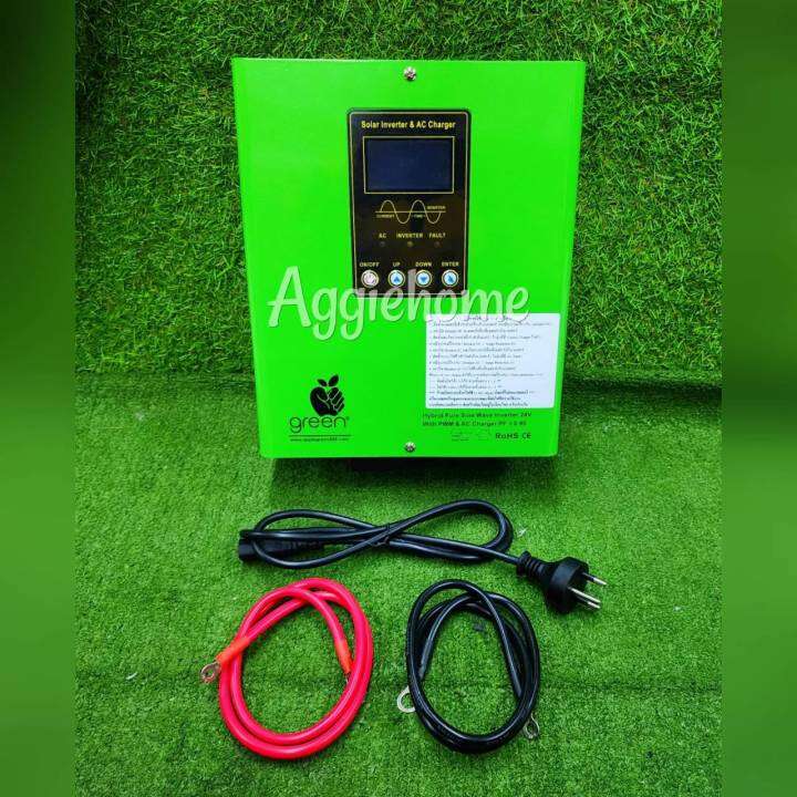 APPLEGREEN อินเวอเตอร์ รุ่น HSI 24V 1200วัตต์ HYBRID หม้อแปลงเทอรอยด์ OFF GRID 24V มีชาร์จเจอร์ ...