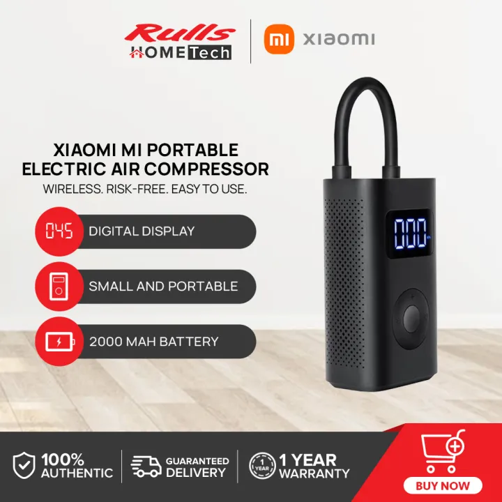 Xiaomi Mi Portable Electric Air Compressor | Digital Display | Built-in ...