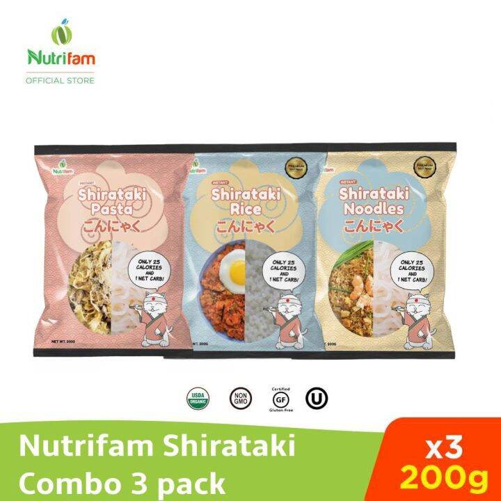 Nutrifam Shirataki Combo 3 pack | Lazada PH