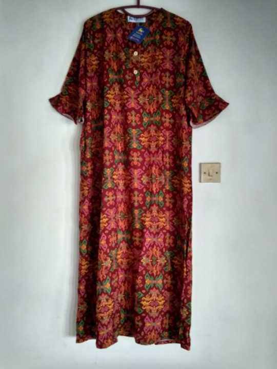 Longdress Terompet Batik Kuda Mas | Lazada Indonesia