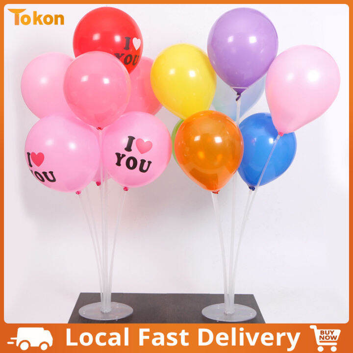 Can Be Stitched Together Balloon Bracket 7-Tube Transparent Balloon ...