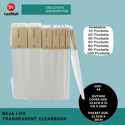 Transparent White Clearbook Display Book Non-Refillable Size A4 | Lazada PH