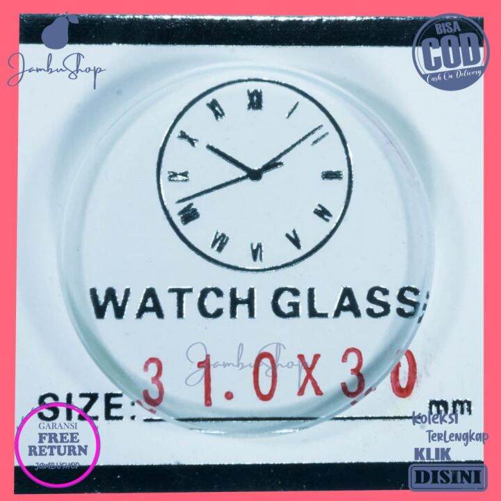 Kaca Jam Kaca Bahan Aksesoris Jam Bagus PNC-315 Kaca Datar 3,15 cm ...