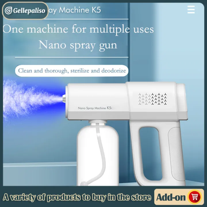 Portable blue light fogging disinfectant gun atomization disinfection ...