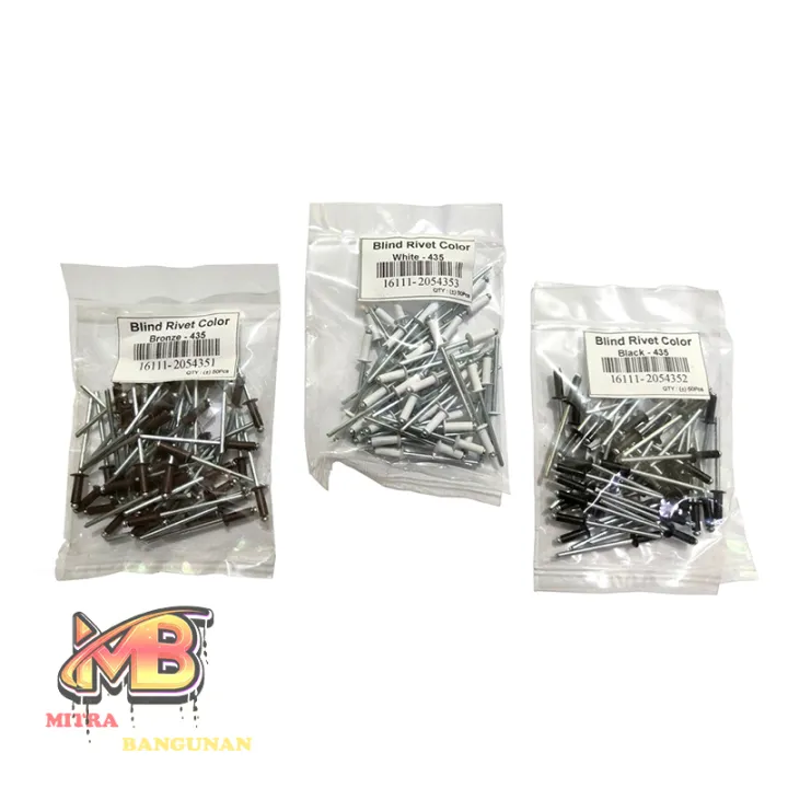 M Bangunan - Paku Rivet Warna 435 [ 3.2mm 9.5mm ] / Paku Rivet Paku ...