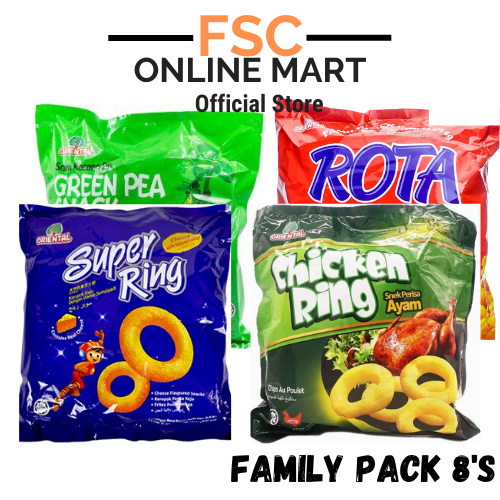 [FSC] Oriental Food Corn Snack 14gx8s (SuperRing/Rota/ChickenRing ...