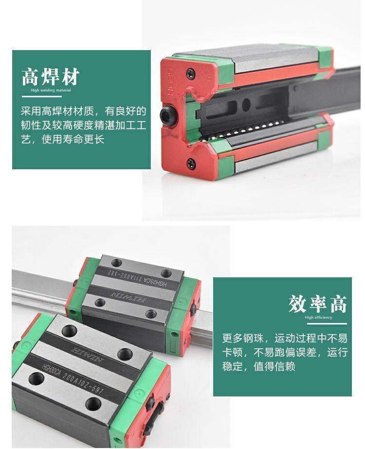 Hiwin รางเลื่อนเชิงเส้นเงินบนไต้หวัน hg15/HG20/hg25/hg30/hg35/hg45 /cc ...