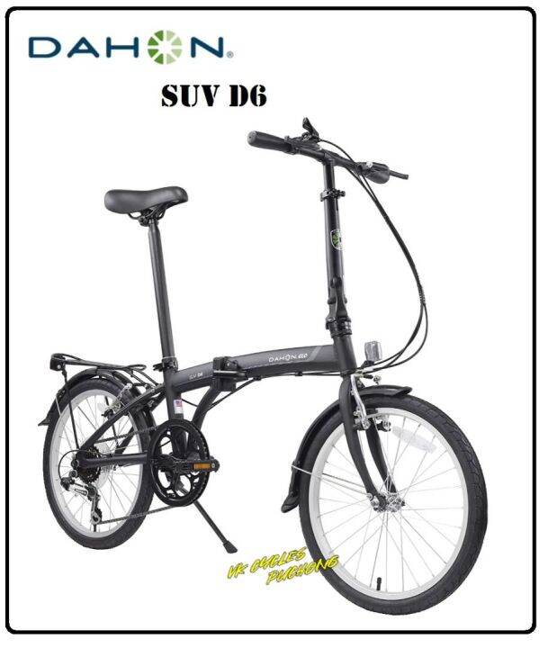 DAHON SUV D6 20inch FOLDING BIKE ALUMINUM DAHON 6Speed Black Alloy Folding 20" | Lazada
