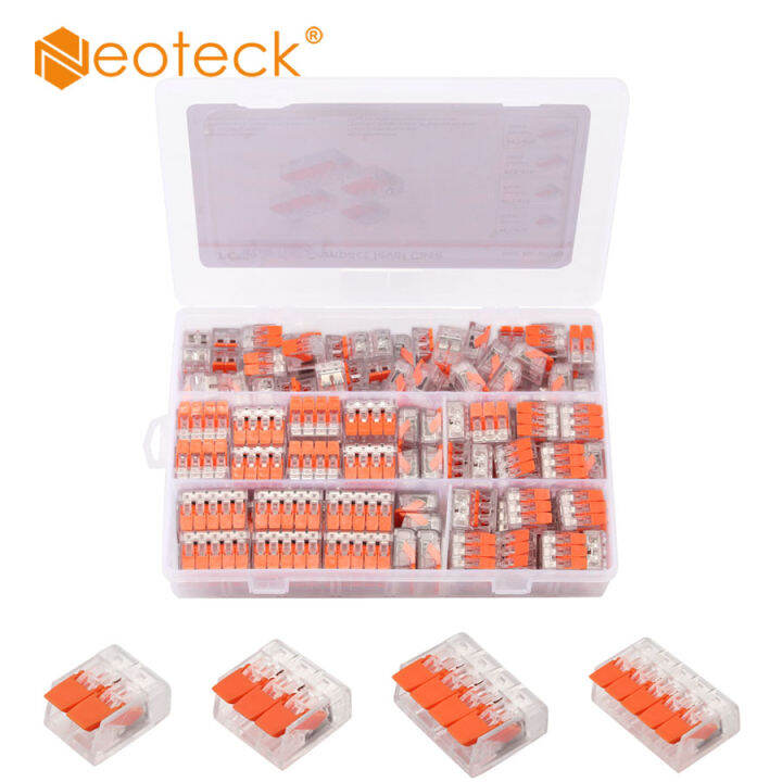 Neoteck 75 Pcs PCT-412/PCT-413/PCT-414/PCT-415 Lever Wire Connectors ...