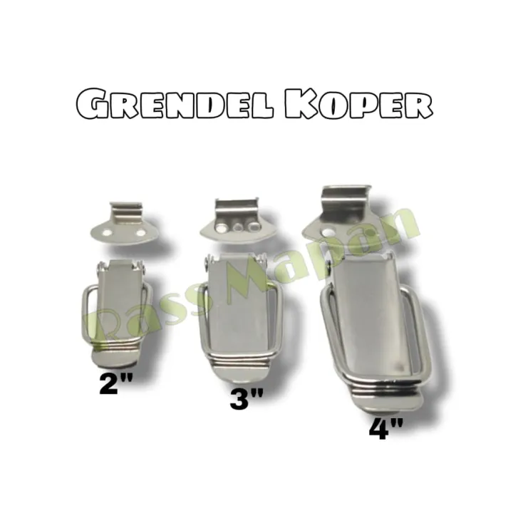 Grendel Koper Overpal Peti SS Stainless Steel Kecil Sedang Besar ...