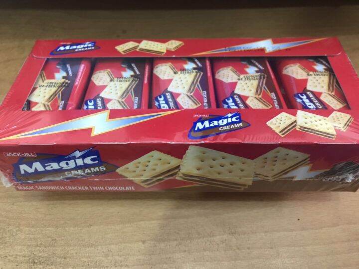 Bánh Magic Cracker Siêu Giòn Hai Lớp Kem Sôcôla (Hộp 20 gói) | Lazada.vn