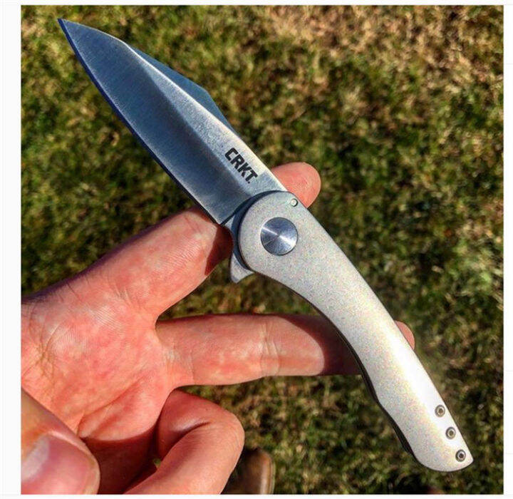 CRKT outdoor folding knife portable self-defense wilderness survival ...