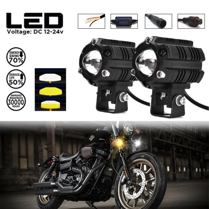MiNi driving lights v5high and low yellow and white Korean led chip 4 ...