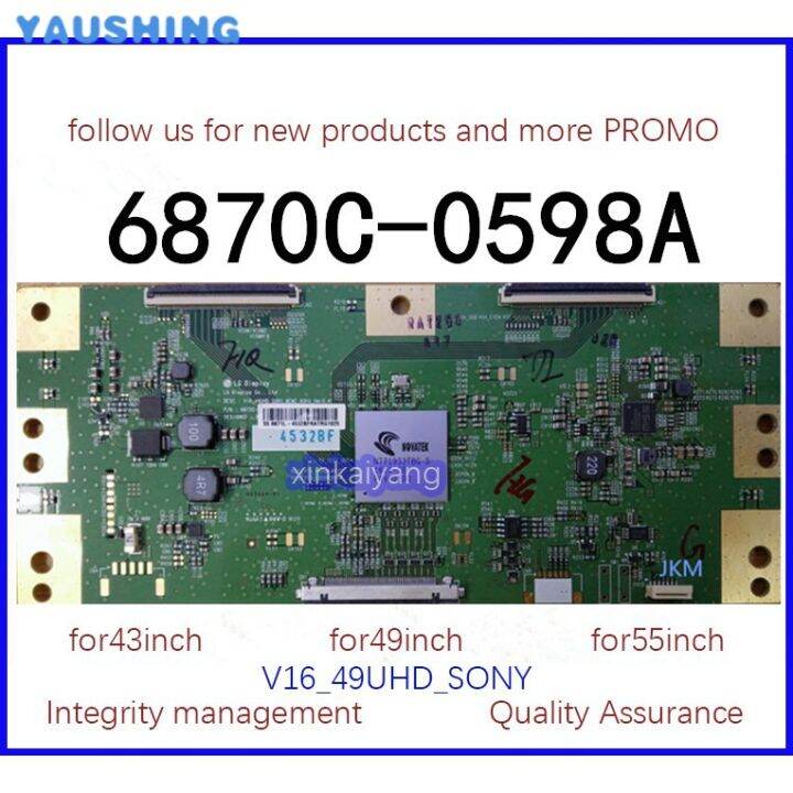 Orihinal 6870C-0598A TV Tcon board V1649UHDSONY for 43inch 49inch ...