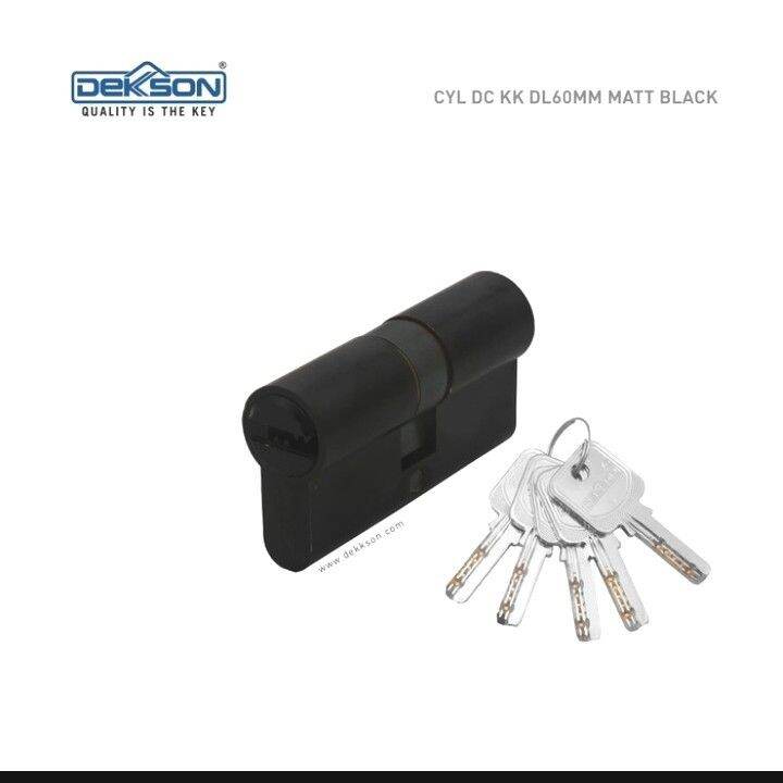 DEKKSON SILINDER / CYLINDER CYL DC KK DL 60MM MATT BLACK | Lazada Indonesia