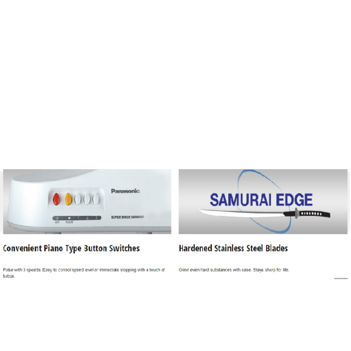 Panasonic MX-AC400 Mixer Grinder 1000w 4 Jars MX-AC400TSK | Lazada