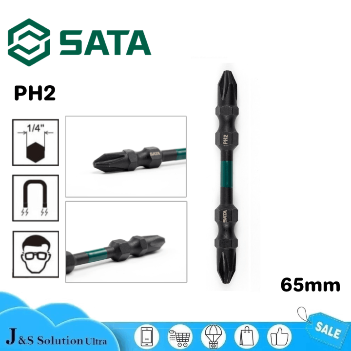 SATA PH2 x 65mm Double Ended Phillips Magnetic Screwdriver Bit | Lazada