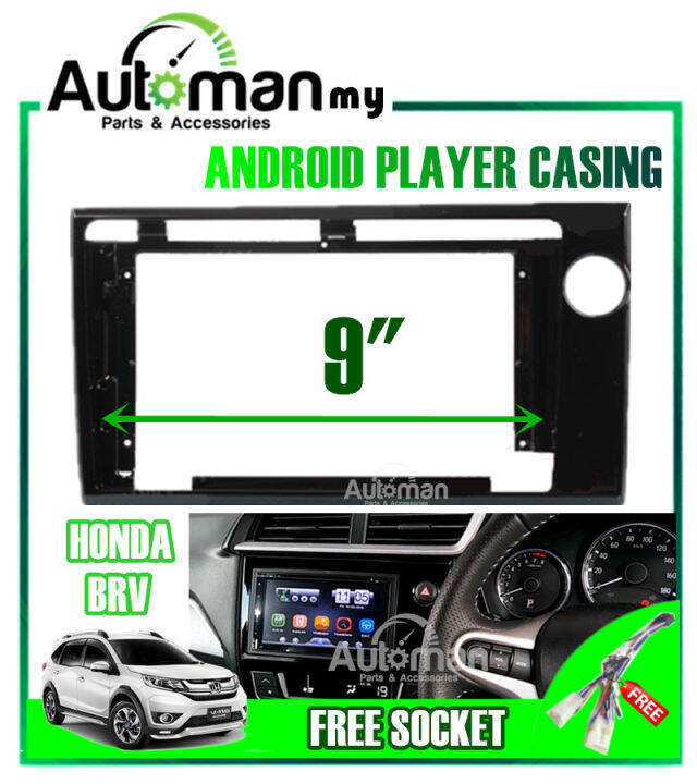 Honda BR-V BRV Dashboard Audio Android Player Radio FM Casing Frame ...