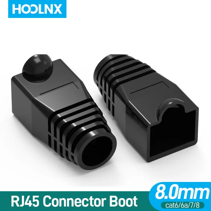 Hoolnx Rj45 Boots Ethernet Network Cable Strain Relief Boots Cable Rj45 Connector Plug Covers 8