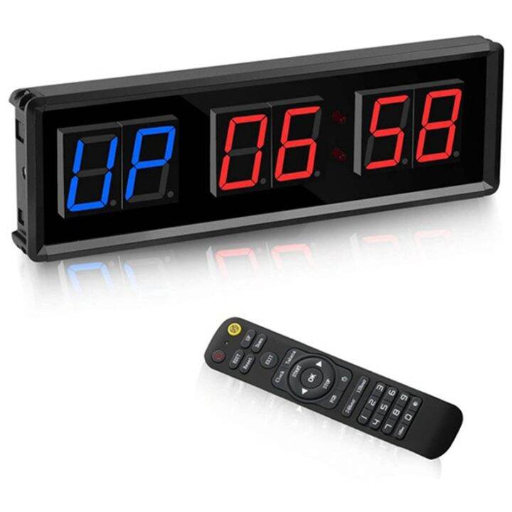 Gym Timer,LED Interval Timer Digital Countdown Wall Mounted Clock ...