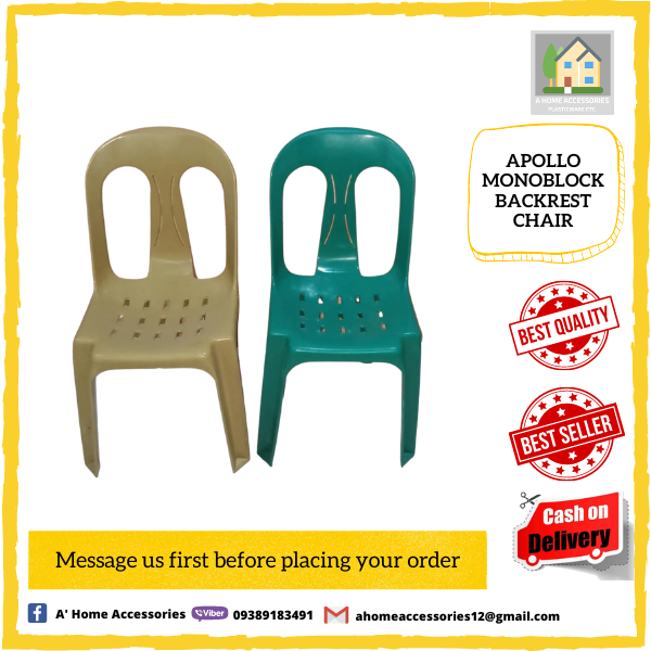 Apollo Monoblock Backrest Chair | Lazada PH