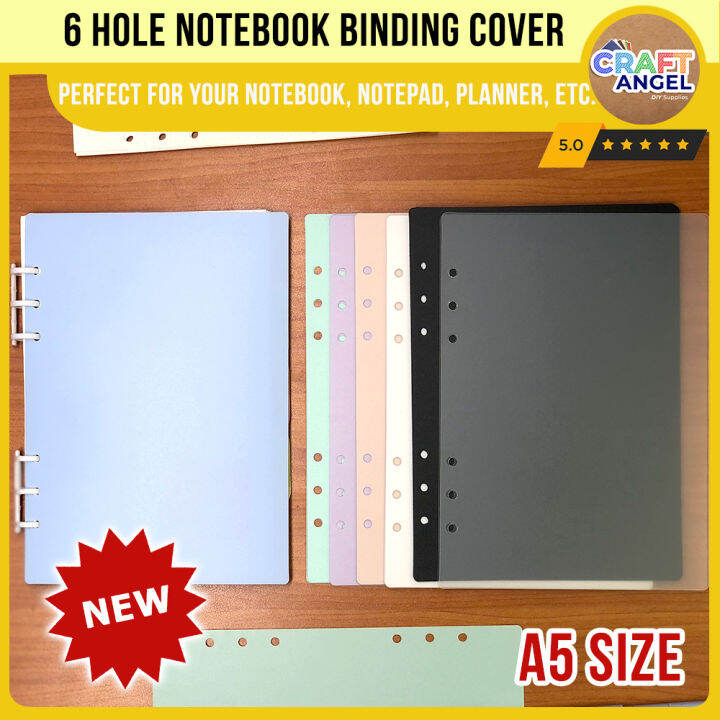 Binding Cover 6 Hole A5 Size Notebook Binder Hard Cover Refillable ...