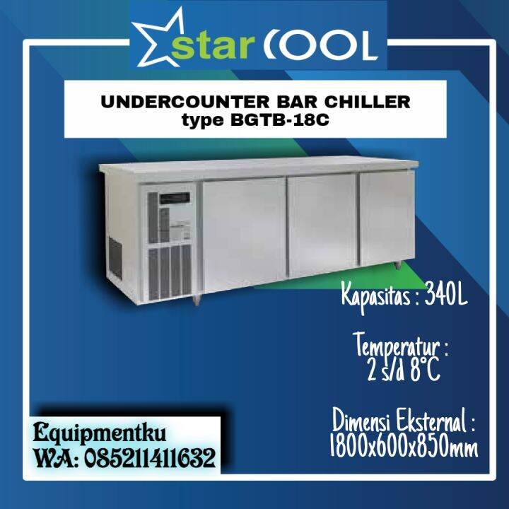 STARCOOL STAINLESS STEEL UNDER COUNTER BAR CHILLER TIPE BGTB-18C ...