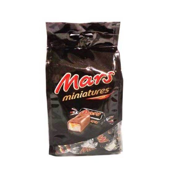 Chocolate Mars Miniatures น้ำหนัก 220 กรัม 1 ถุงมี 23 ชิ้น BBF 29/10/23 ...