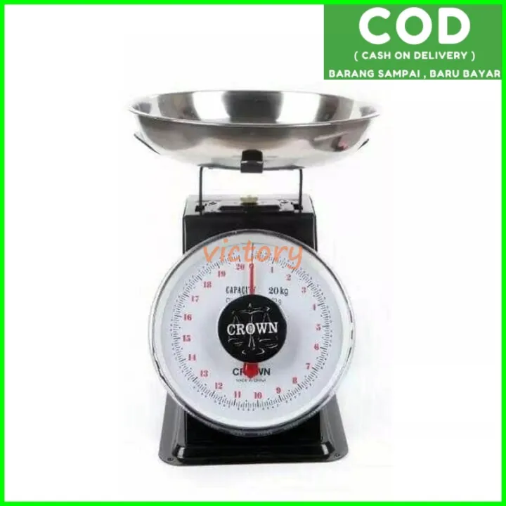 Timbangan Buah / Timbangan Duduk / Timbangan Sayur Crown Maksimal 20 Kg | Lazada Indonesia