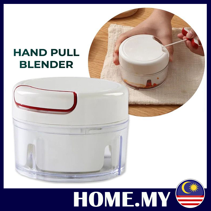 Mini Garlic Chopper Manual Food Chopper Hand Pull Food Processor Mincer ...