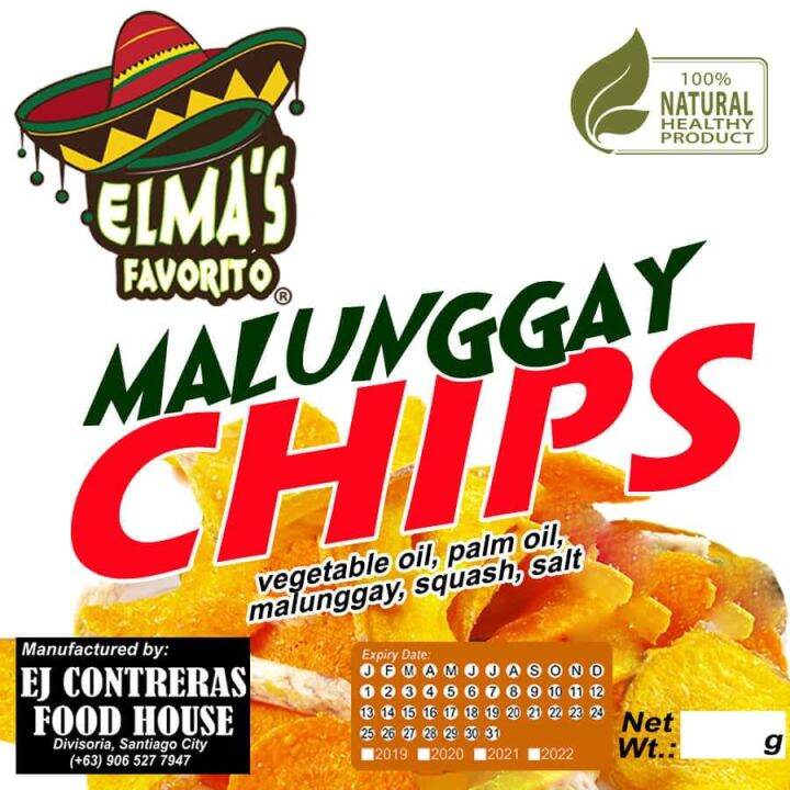 ELMA'S FAVORITO Malunggay Chips (190 grams) | Lazada PH