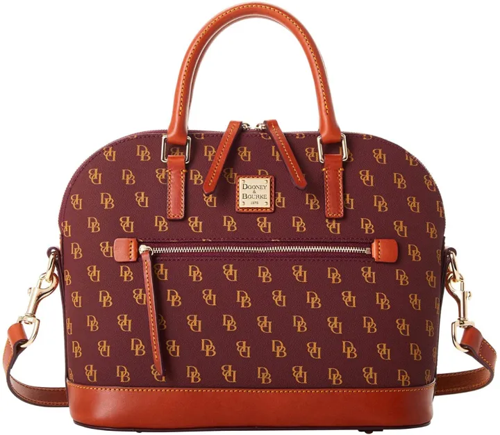Dooney & Bourke Gretta Domed Zip Satchel Wine | Lazada PH