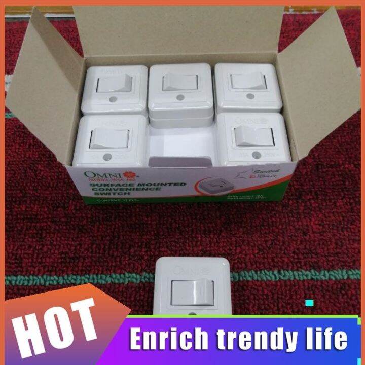 Omni Surface Mounted Square Switch 1 Box (12pcs) WSS-003 Wholesale ...