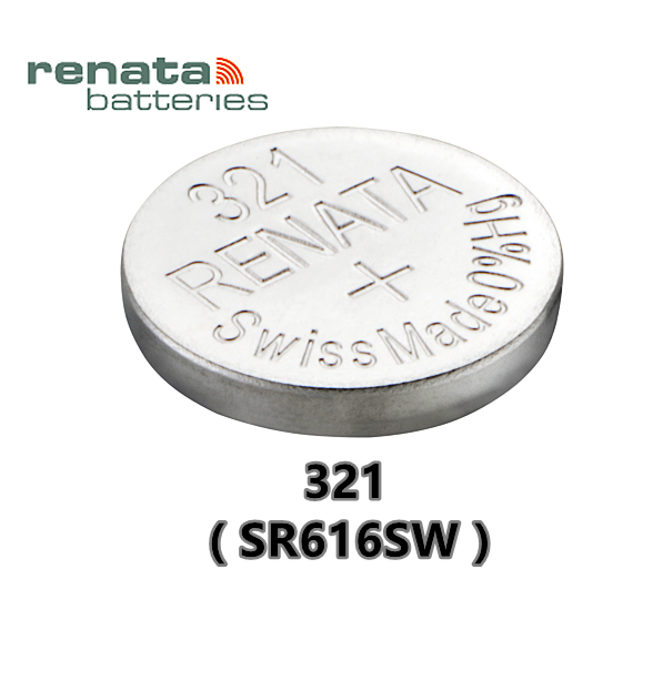 Renata 321 SR616SW Silver Oxide Zero Mercury Electronic Batteries ( 1 ...
