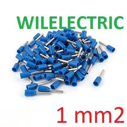 Skun tusuk FERRULES ferules ferul E 1008 1 mm 1mm biru 100 pcs | Lazada ...