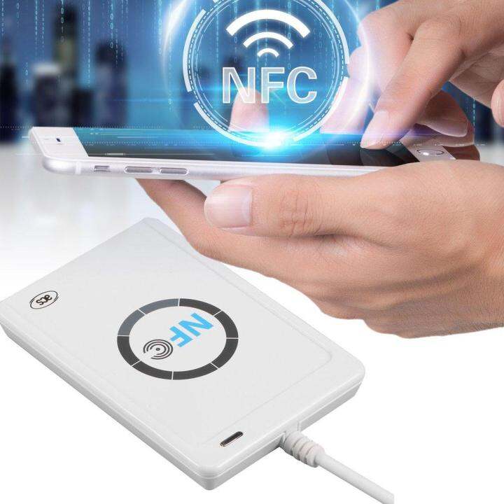 NFC ACR122U RFID เครื่องอ่าน เขียนบัตร Contactless Smart Reader USB ...