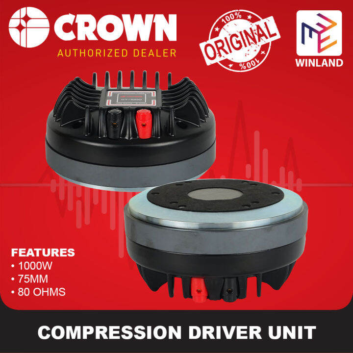 CROWN by Winland Compression Driver Unit 1000W 8Ohms 75mm VC CT-1000 (1 ...