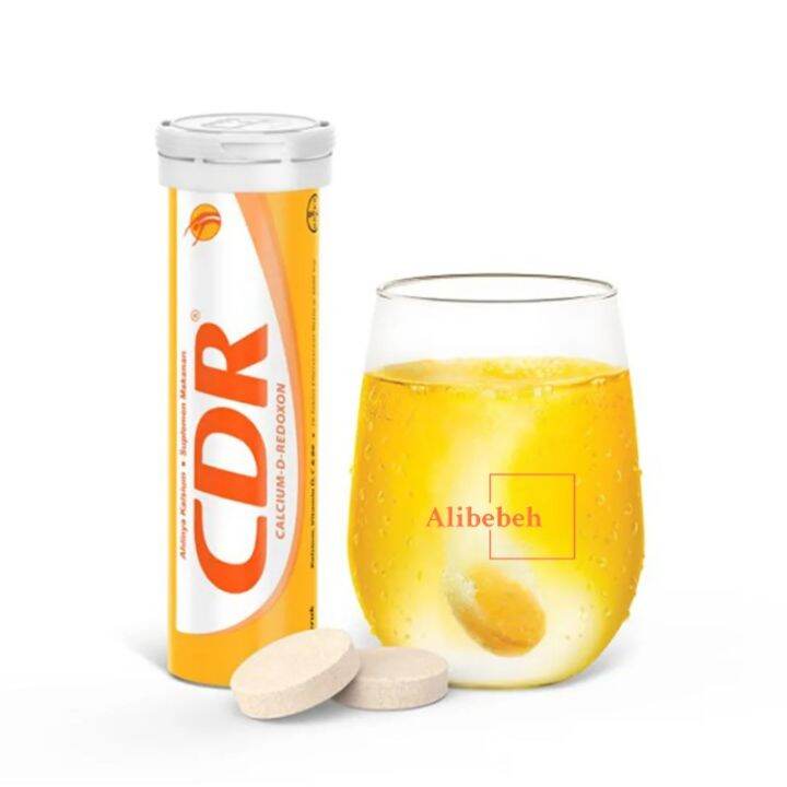 CDR Vitamin Calcium, Vitamin D, C & B6 Contents 10 Tablets (Suplemen ...