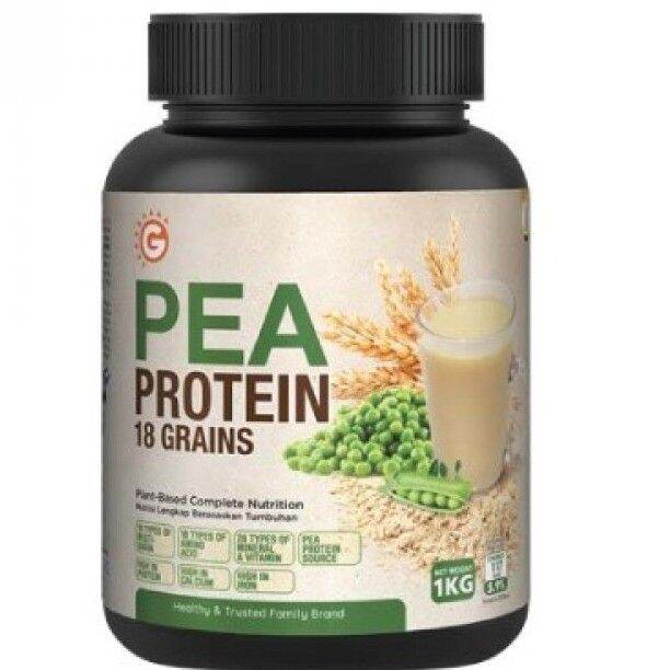 (Buy6Free1) GoodMorning Pea Protein 1kg 18 Plant-Based Complete ...
