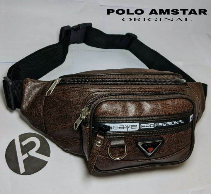 Tas Selempang Pria Waistbag POLO AMSTAR Model Terbaru | Lazada Indonesia