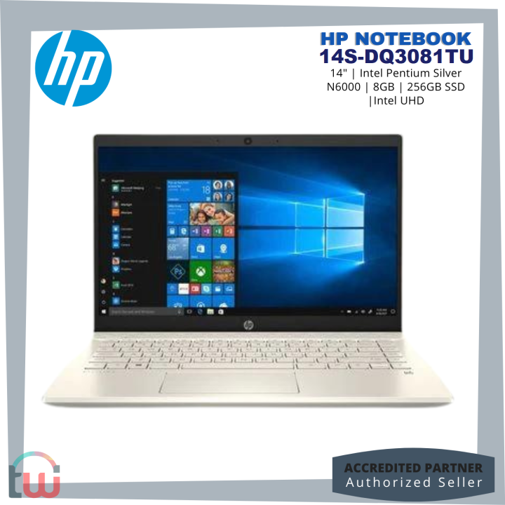 HP Notebook 14" Intel Pentium Silver N6000 Intel UHD 8GB DDR4-2933 ...