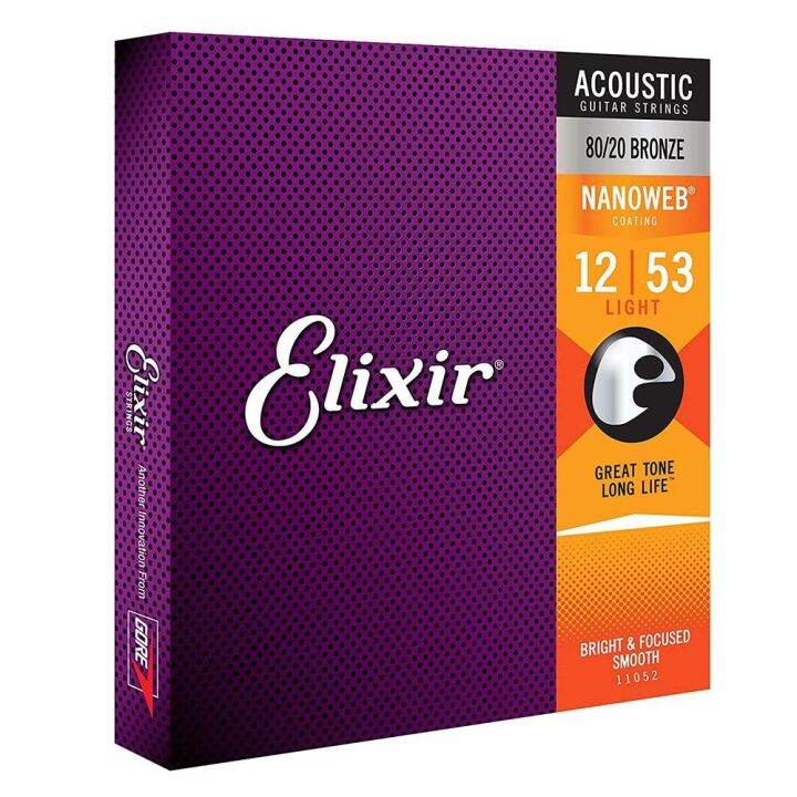 High Quality Product ELIXIR 11052 Nanoweb 12-53 Coating 80/20 Acoustic ...