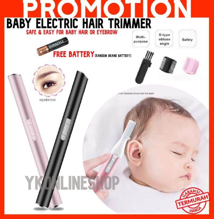 ~Ship From KL~ Free Battery Baby Hair Shaver Shaving Knife Trimmer ...