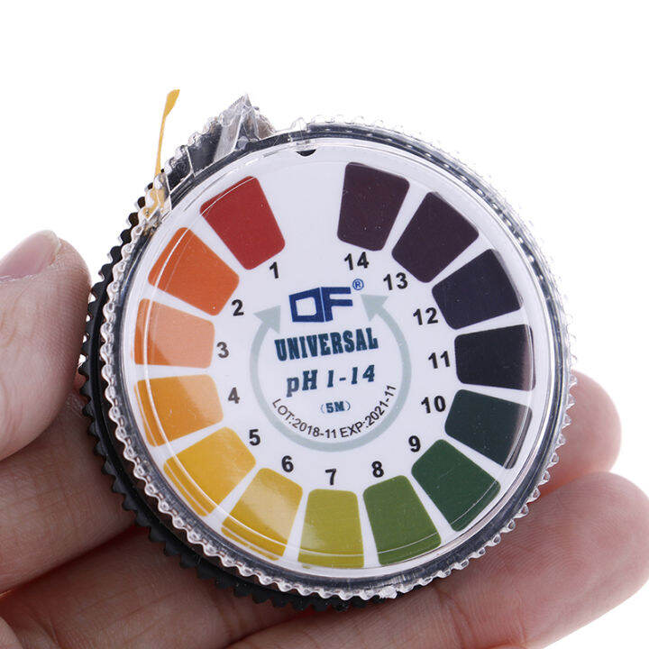 huayou 1Roll/5m laboratory ph indicator test strip 1-14 paper litmus ...