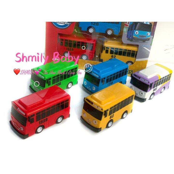 5 IN 1 Tayo Bus 🚌🚌 Cartoon Pull Back TAYO Little Bus Toy Mainan Kanak ...