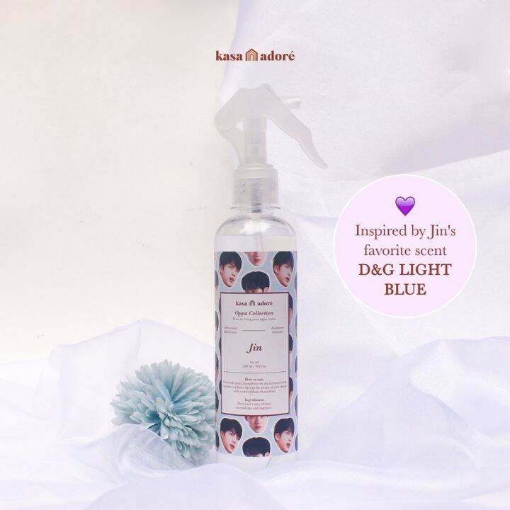 Kasa Adore BTS Jin Room Linen Spray 250ml Oppa Collection | Lazada PH