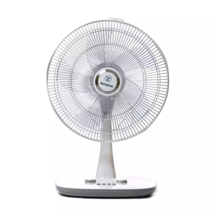 Westinghouse Table Fan 16" with timer (White) WHFT40318. Portable desk ...