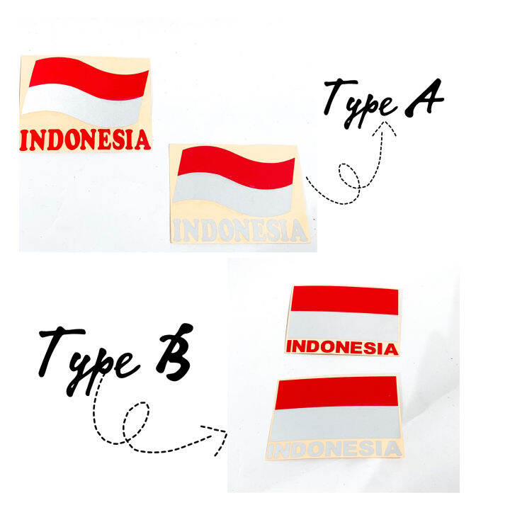 STICKER CUTTING BENDERA MERAH PUTIH | Lazada Indonesia