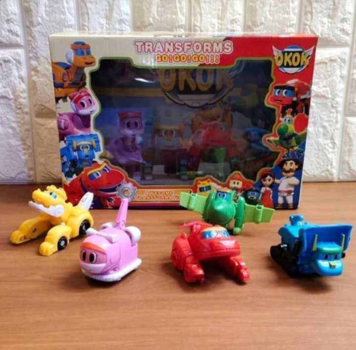 COD MAINAN MINIATUR ROBOT Gogo DINA / MAINAN DINOSAURUS BERUBAH JADI ...