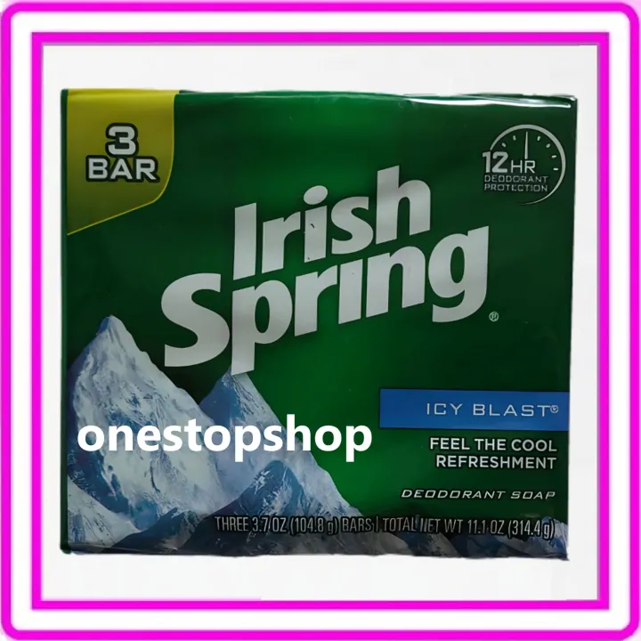 Irish Spring Icy Blast Bar Soap 3Bars | Lazada PH